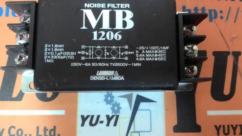 DENSEI-LAMBDA MB1206 NOISE FILTER - PLC DCS SERVO Control MOTOR POWER SUPPLY IPC ROBOT